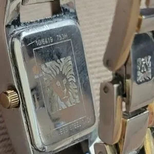 Anne Klein | Accessories | Anne Klein Womens Silver Wgold Streak ...